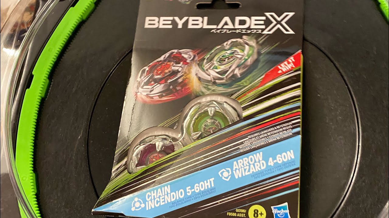 NEW Hasbro Beyblade X Unboxing Chain Incendio and Arrow Wizard battles ...