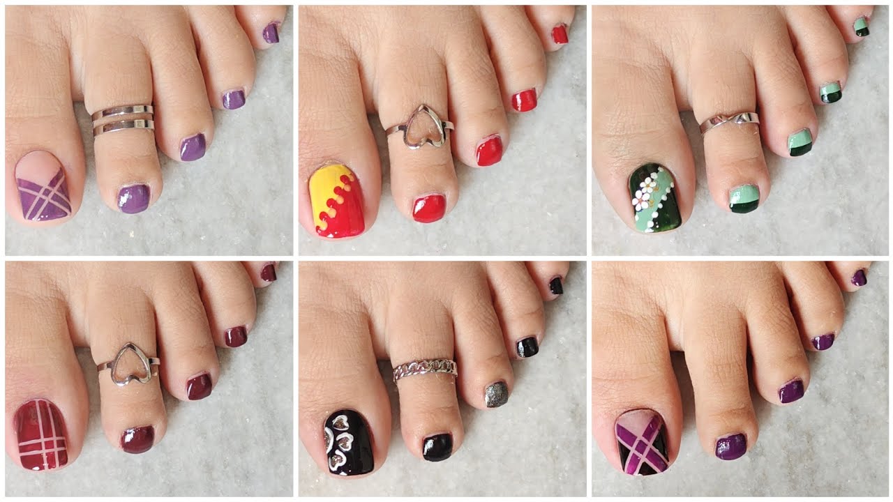 Simple Nail Art Designs For Feet