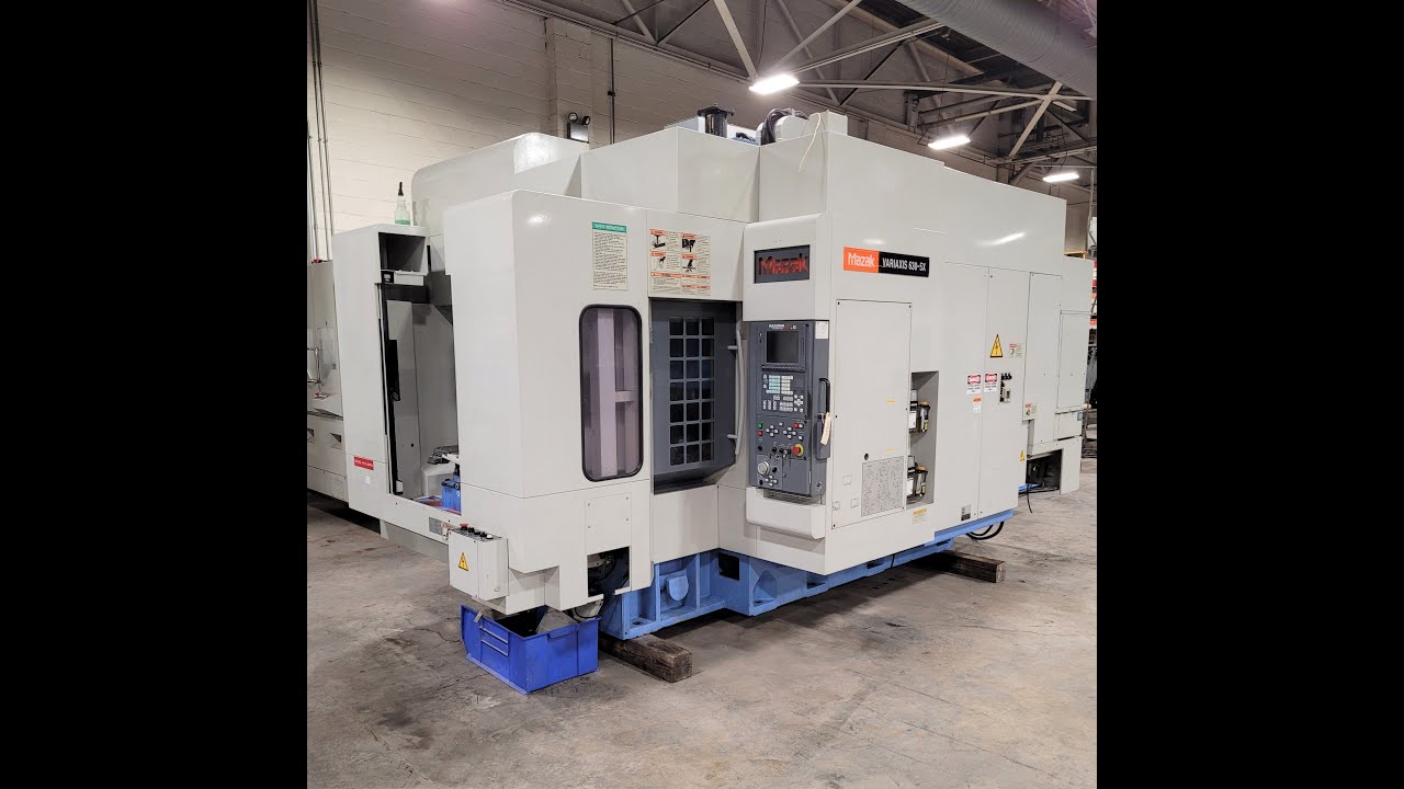 Mazak Variaxis 630 5X Dual Pallet 5-Axis Vertical Machining Center ...