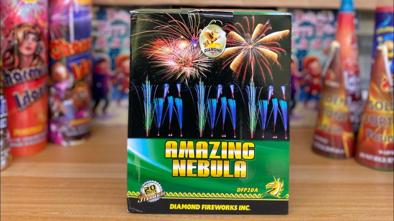 Diamond Fireworks 20 shots Premium - Amazing Nebula - YouTube