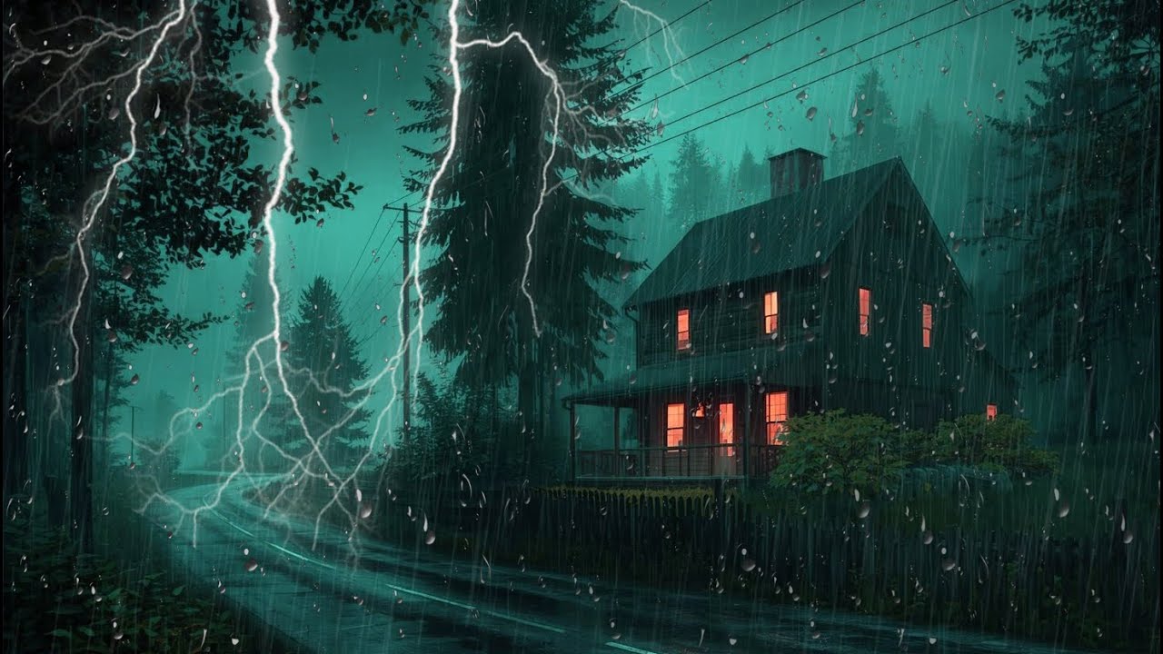 🌧️ Peaceful Night Rain Sounds for Deep Sleep and Relaxation | Fall ...