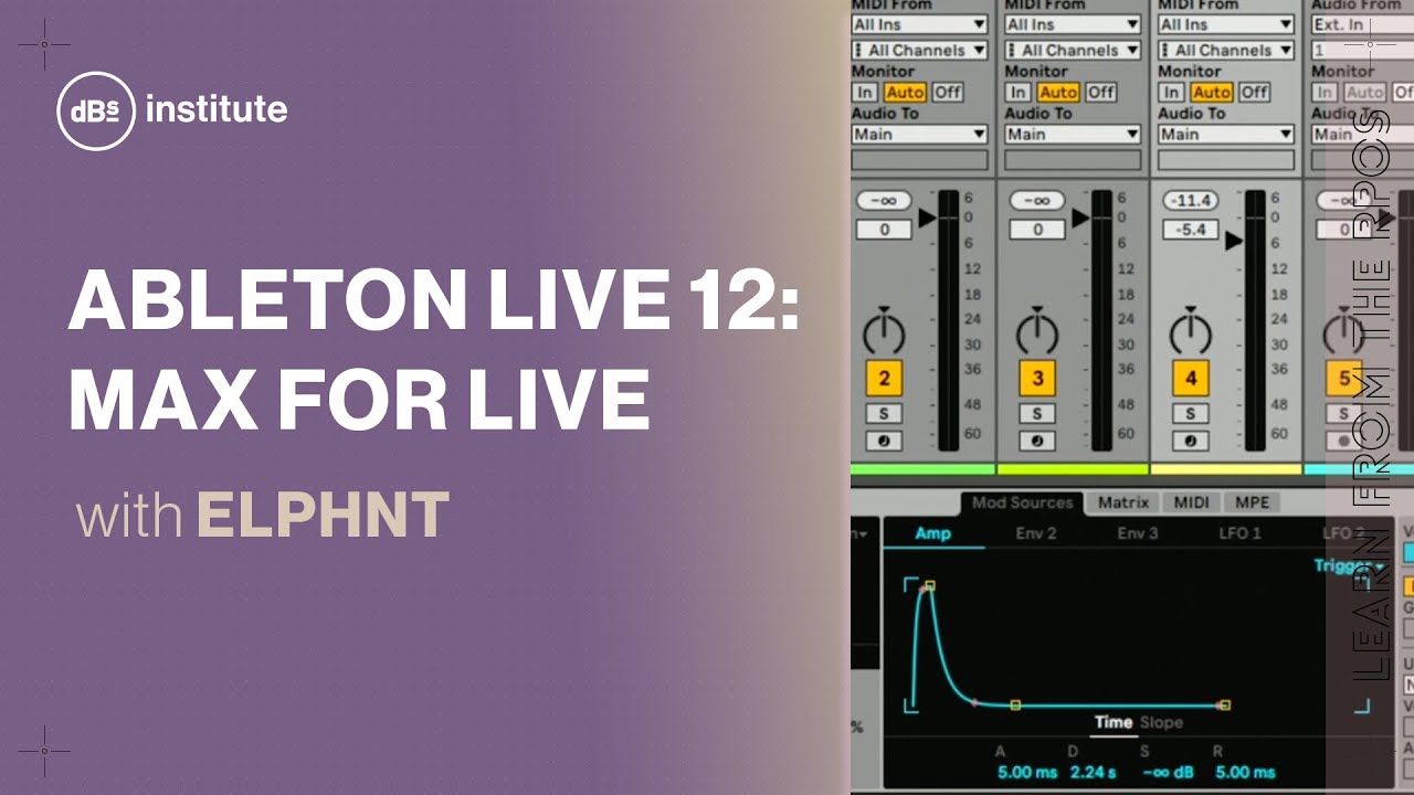 How Max for Live has been simplified in Ableton Live 12 with ELPHNT - YouTube