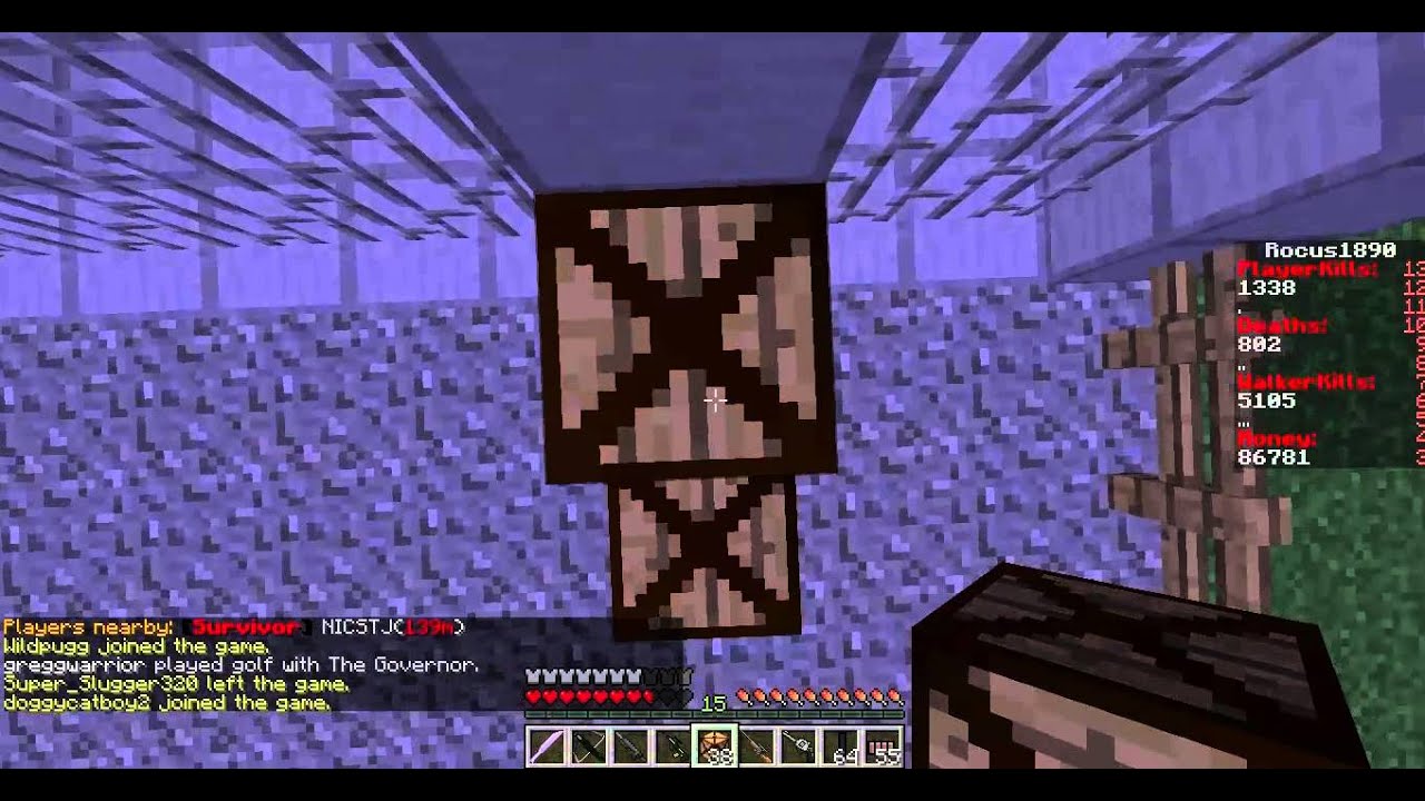 The Walking Dead Minecraft Server PvP E1 - YouTube