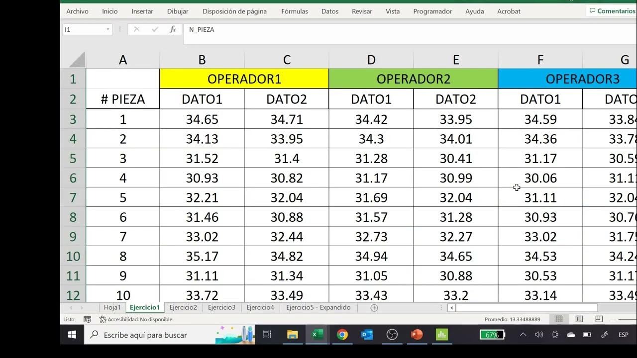 Diseñar Estudio Experimento R&R - YouTube