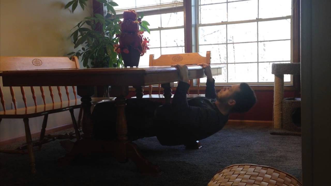 How To Do Inverted Rows At Home - YouTube