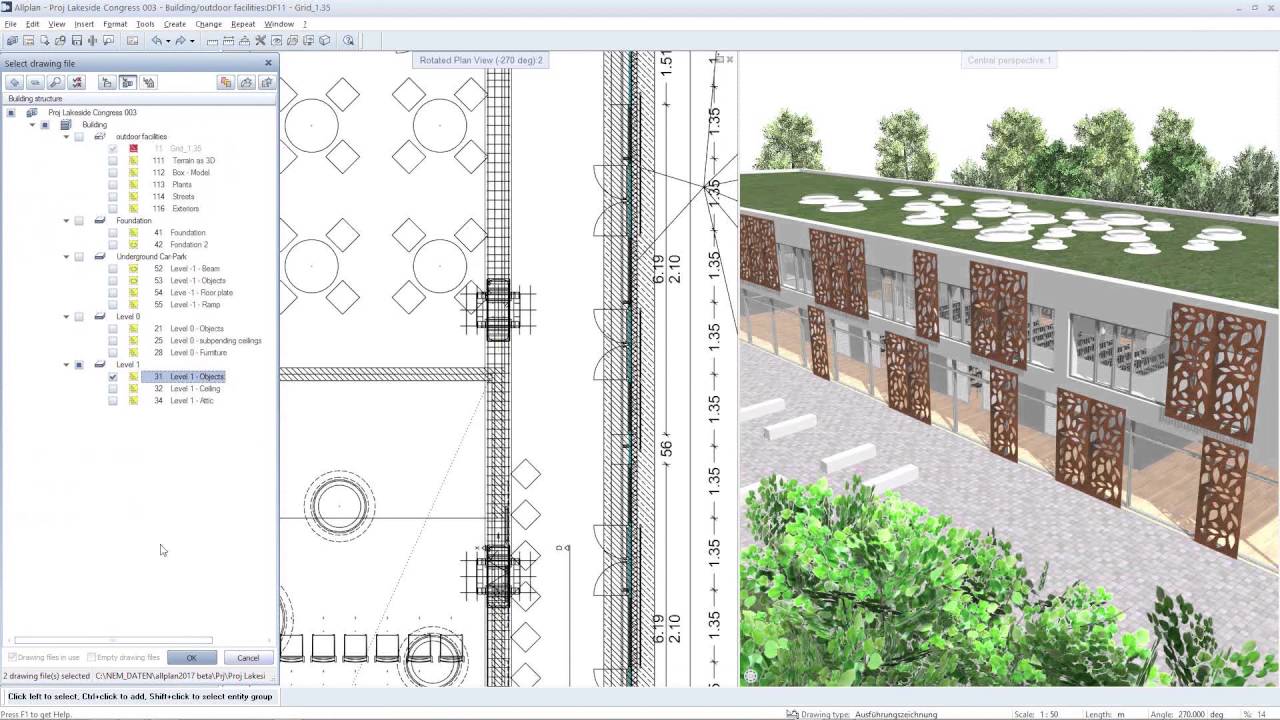 Allplan Engineering 2017: Drawing file selection - YouTube