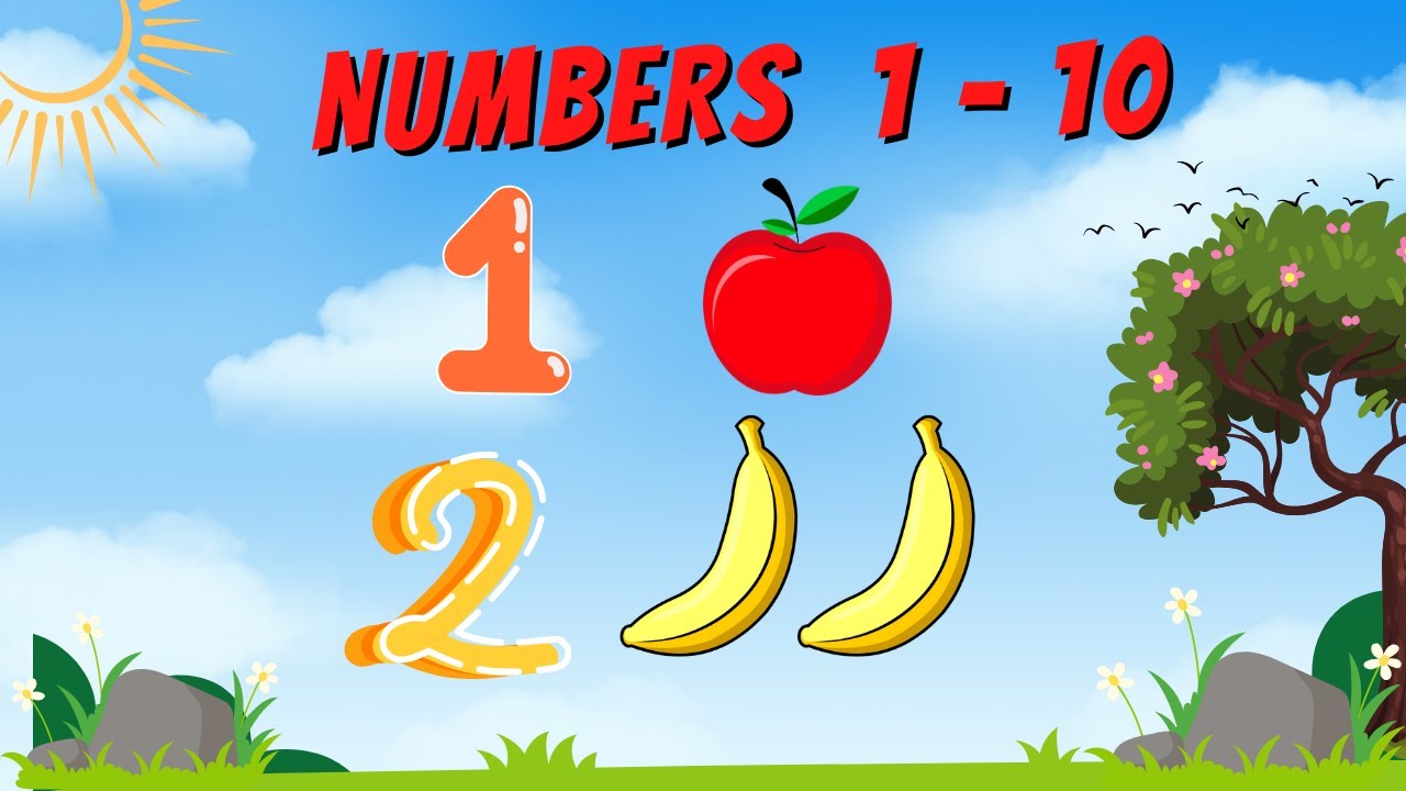 Learn Numbers 1-10 With Fruits | Kids Educational Video! - YouTube