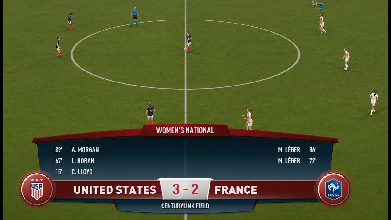 FIFA 19 Gameplay | Women's National | USA VS FRA | 1080p60FPS #fifa19 # ...
