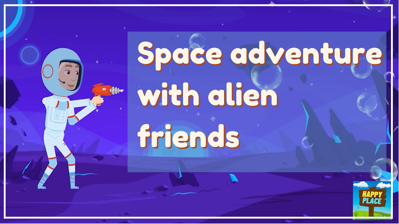 Kids bedtime stories - Space adventure with alien friends - YouTube