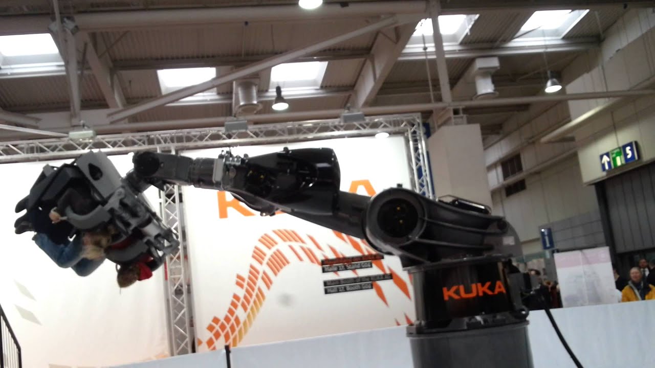 KUKA Robocoaster - Hannover Messe 11.04.2013 - YouTube