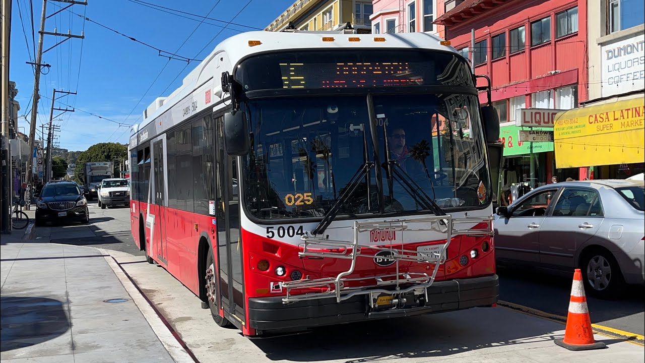 ⁴ᴷ⁶⁰ (FULL ROUTE) SF MUNI 2021 BYD K9MD #5004 on 55 Dogpatch - YouTube