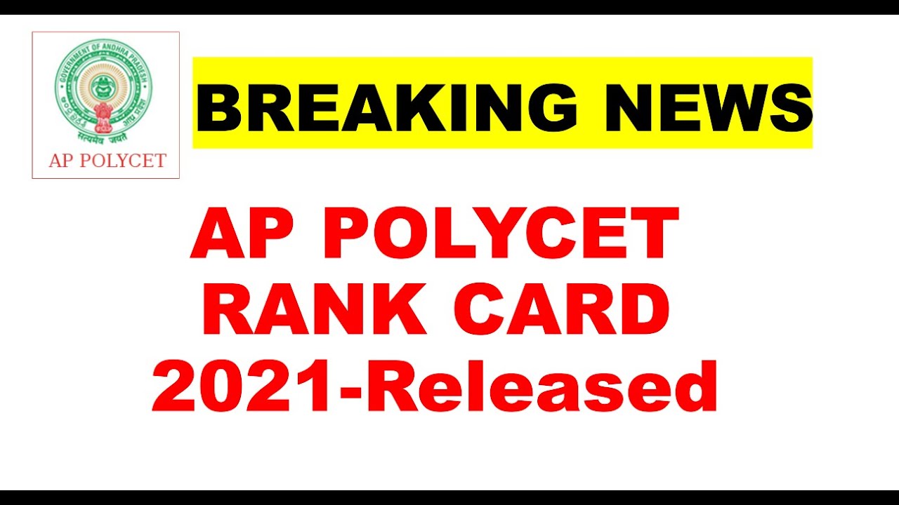AP POLYCET RANK CARD 2021-Released || 2021 - YouTube