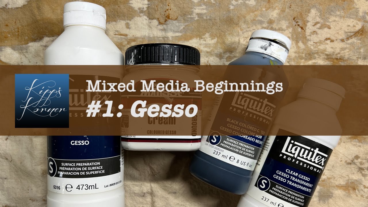 Mixed Media Beginnings #1: Gesso - YouTube