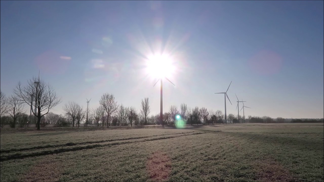 10 hours of rotating wind turbines - YouTube