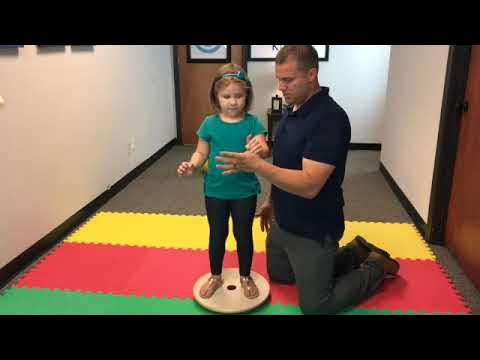 How to support the MORO primitive reflex - Tilt board activity - YouTube