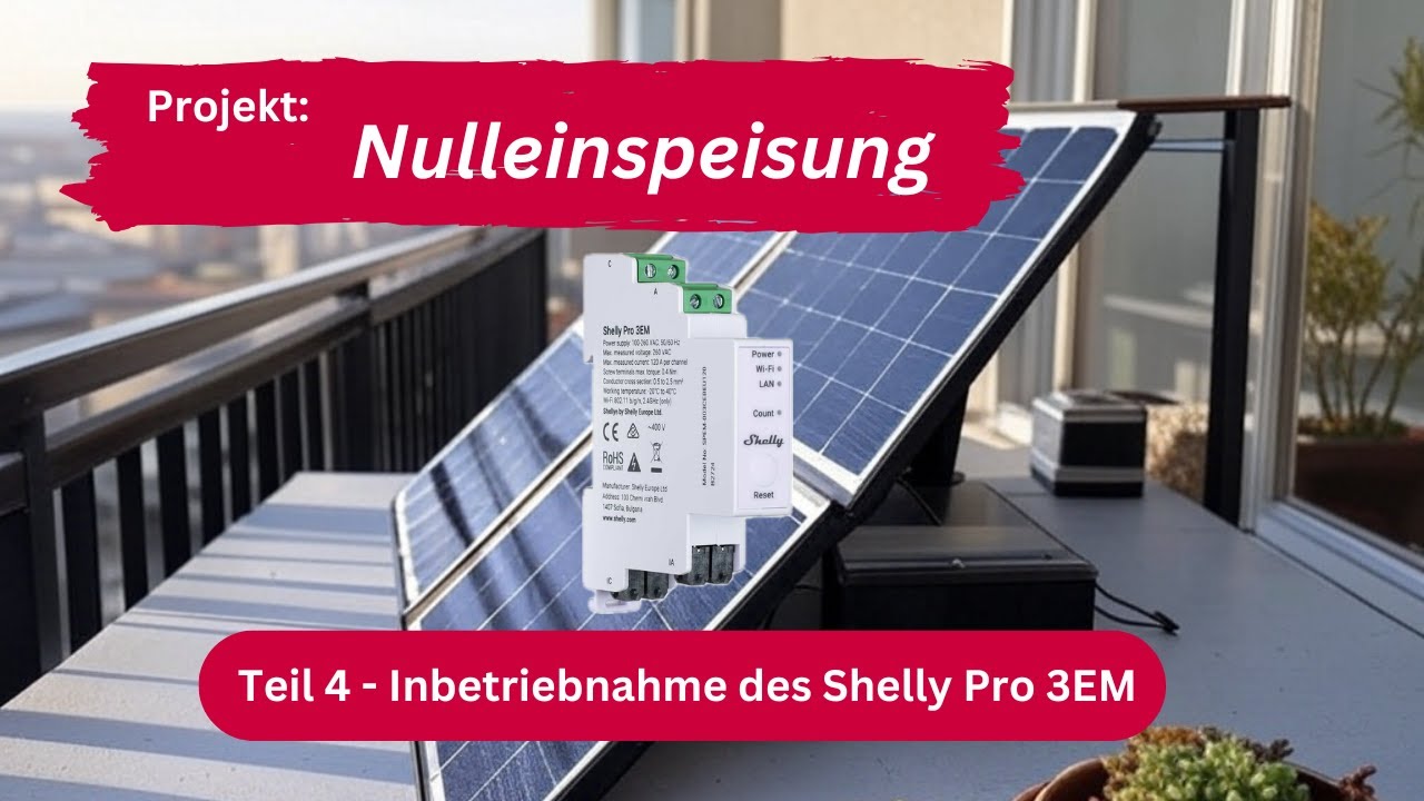 Nulleinspeisung Balkonkraftwerk Shelly
