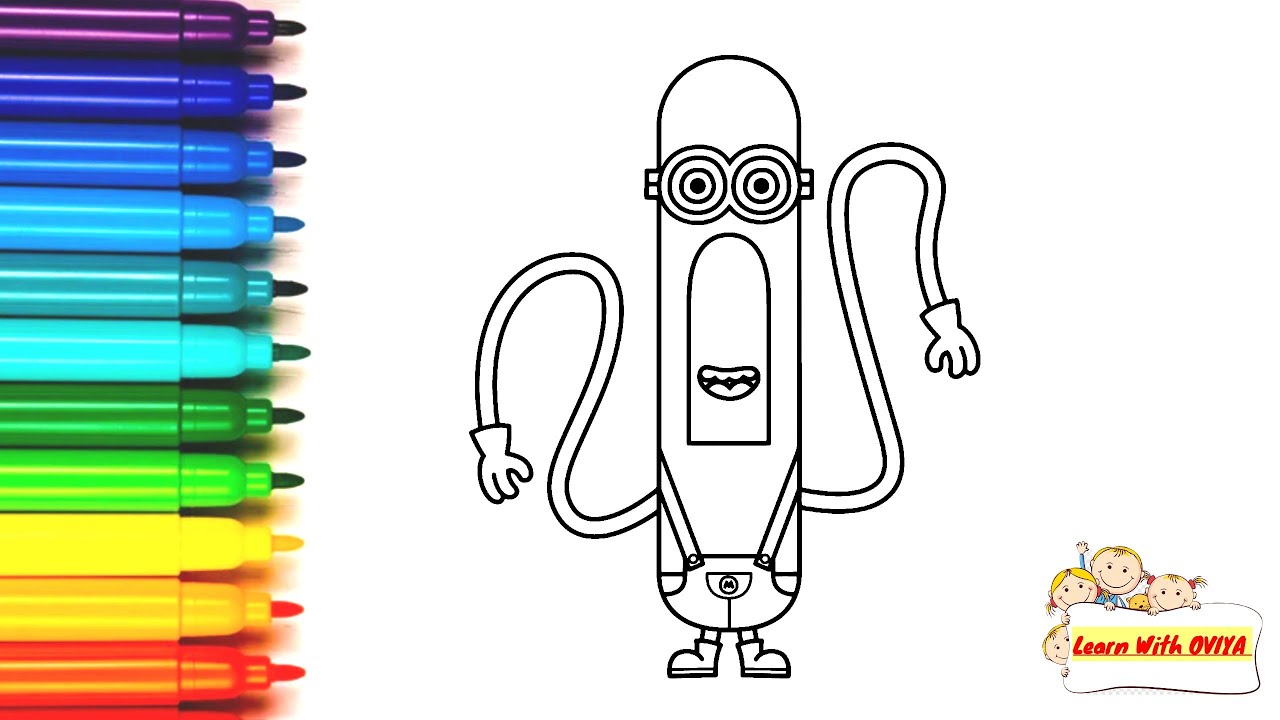 How to draw Mega Minion Tim| Despicable me 4| Minion drawing ...