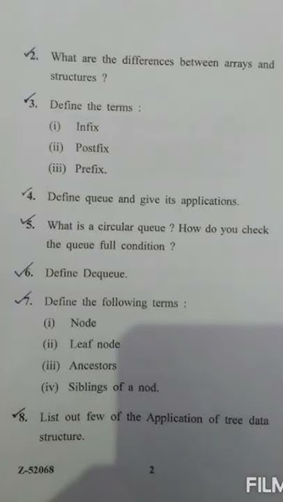 data structure using c/ bca 2nd sem - YouTube