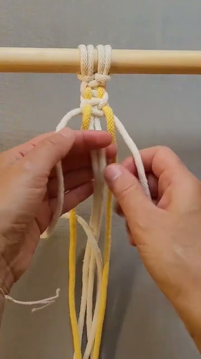 Easy Macrame Knots Tutorial ➿️🙂 #macrame #macramebasicknot #macramepattern #macrametutorial ...