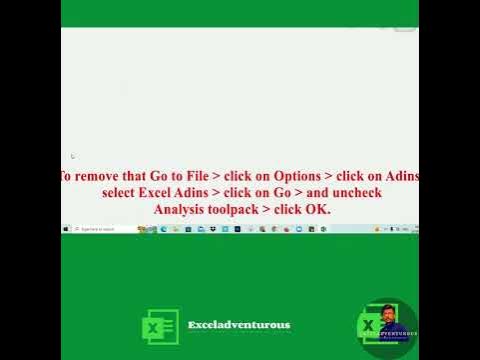 How to enable Data Analysis tool in Excel ??? - YouTube