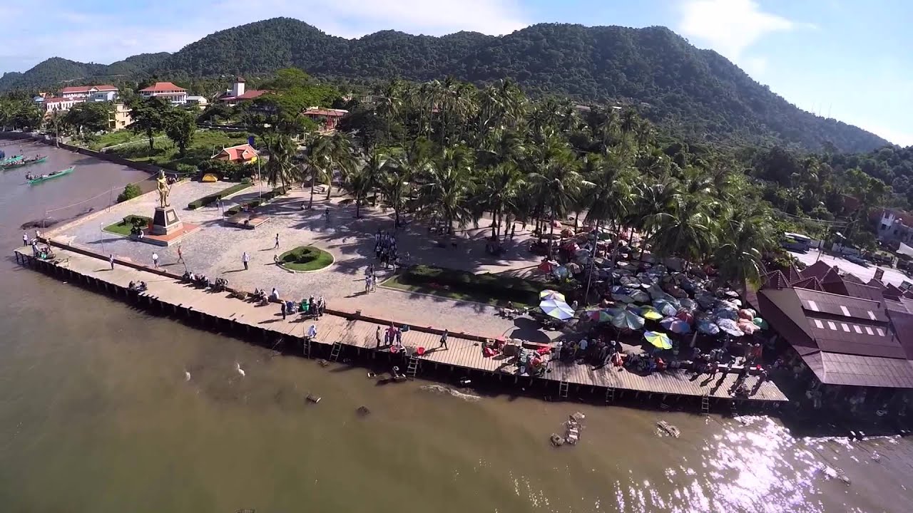 Cambodia - Kep - Crab market (includes aerial/drone footage) - YouTube