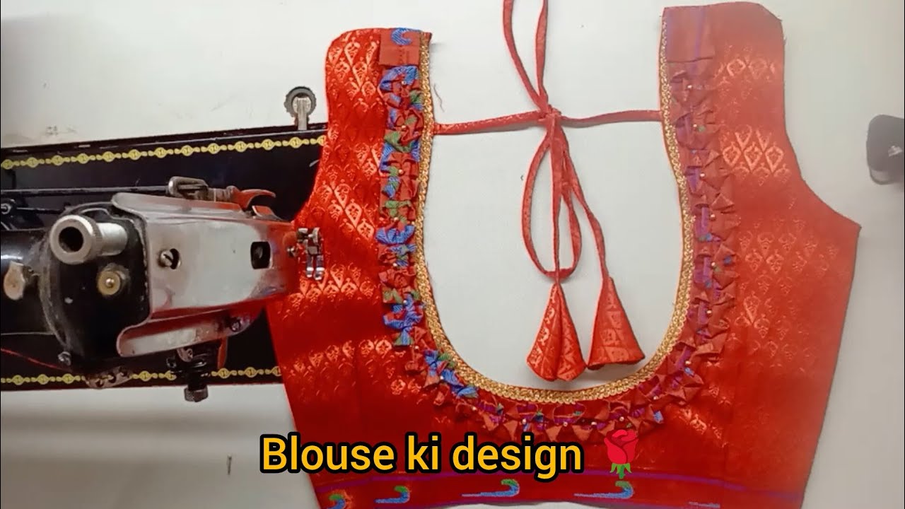 blouse black part ki design 🌹, - YouTube