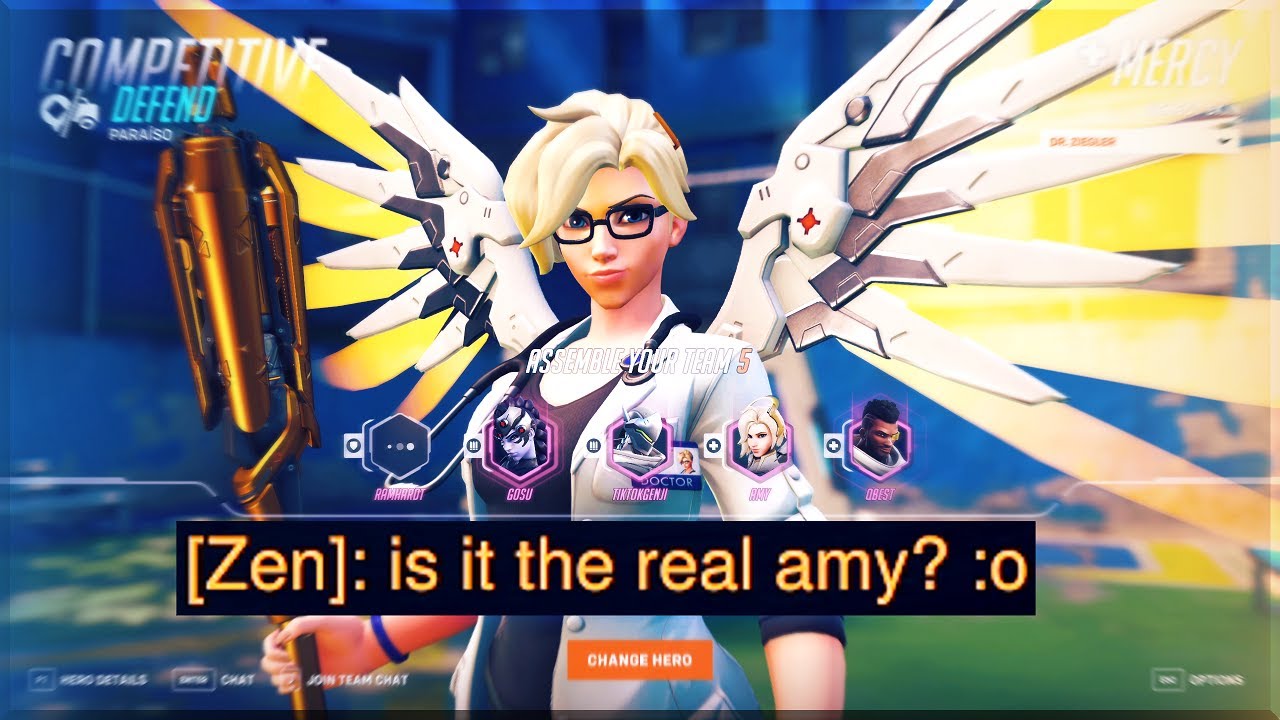 So I met TheRealKenzo with HikuAzn in my team! - Overwatch 2 Mercy Main ...