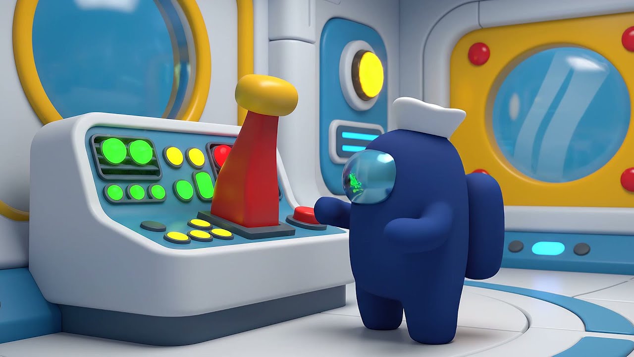 Among Us Navy Crewmate Swapped Tasks Mid-Mission | Fun Kids Songs and ...