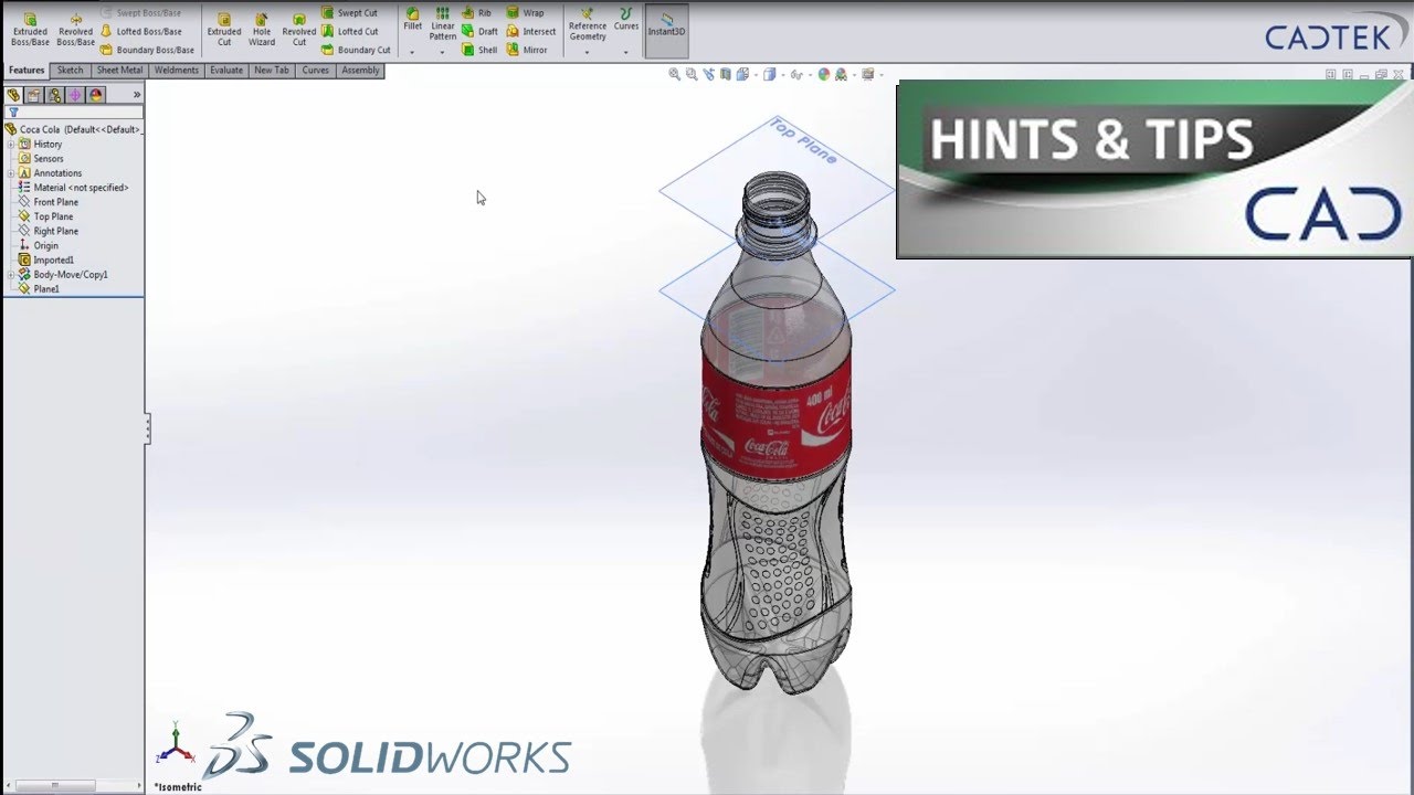 How To Create Inner Volume Within SolidWorks - YouTube