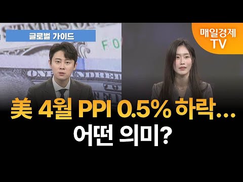 [글로벌 가이드] 美 4월 PPI 0.5% 하락…어떤 의미? [오전 6시 25분] - YouTube