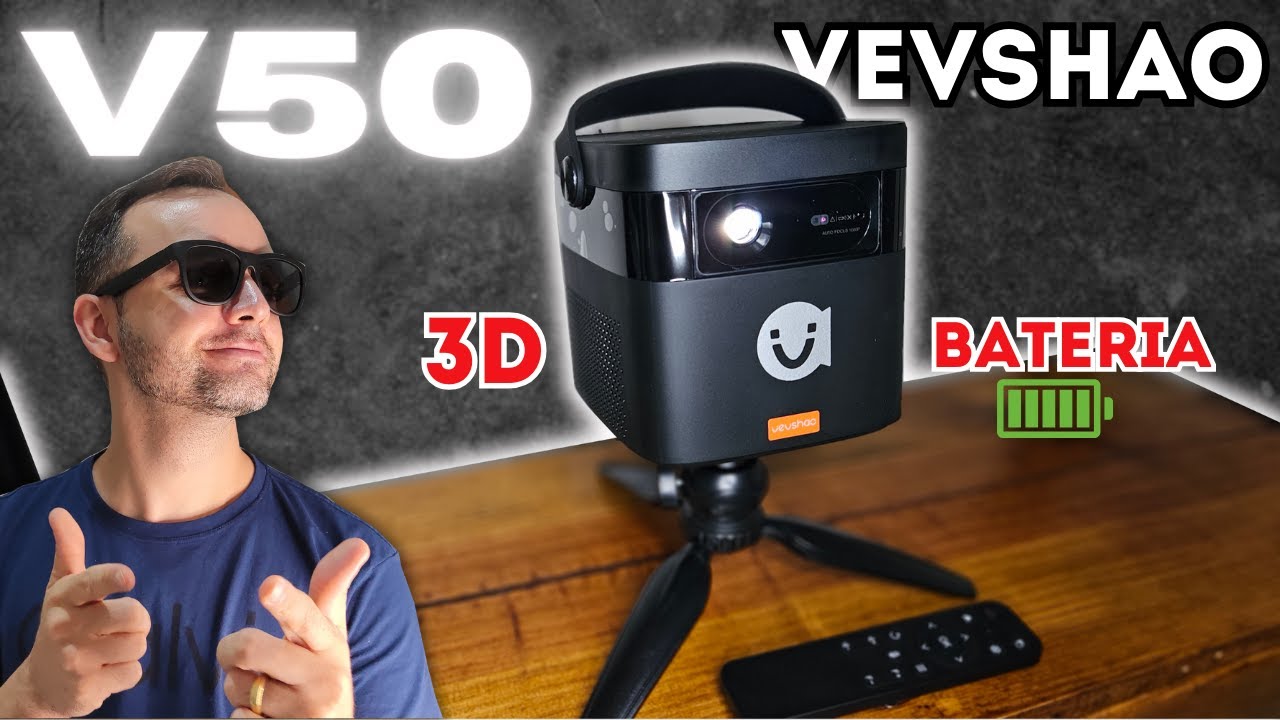 ESSE VALE💎 Mini Projetor VEVSHAO V50 Review - YouTube