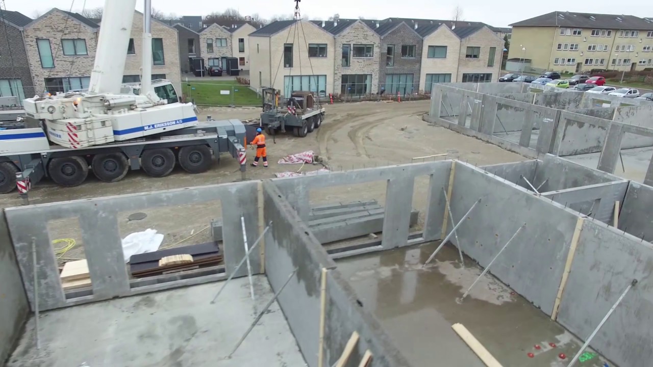 DN Construction | Taastrup - Elementmontage - YouTube