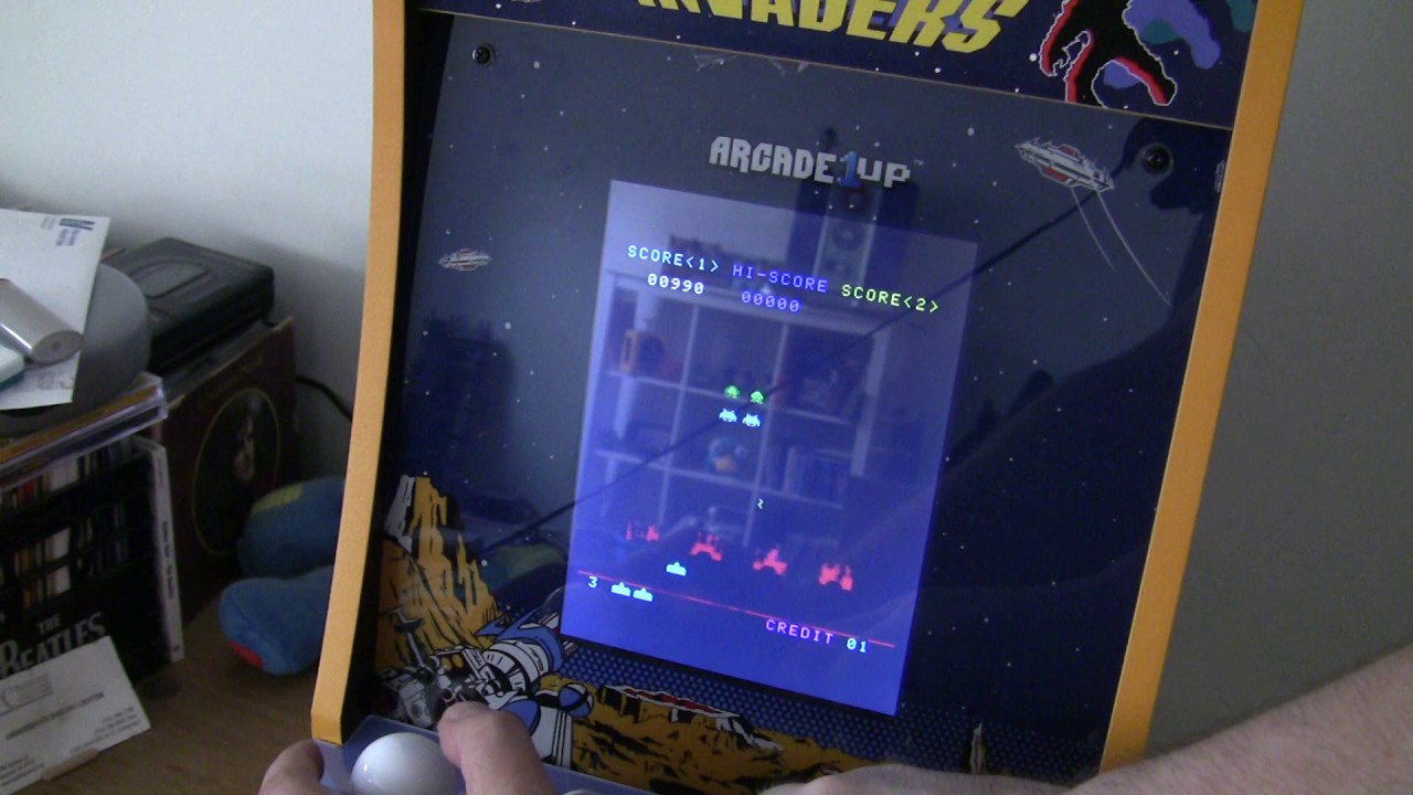 Arcade1UP Space Invaders Counter Cade demonstration video - YouTube