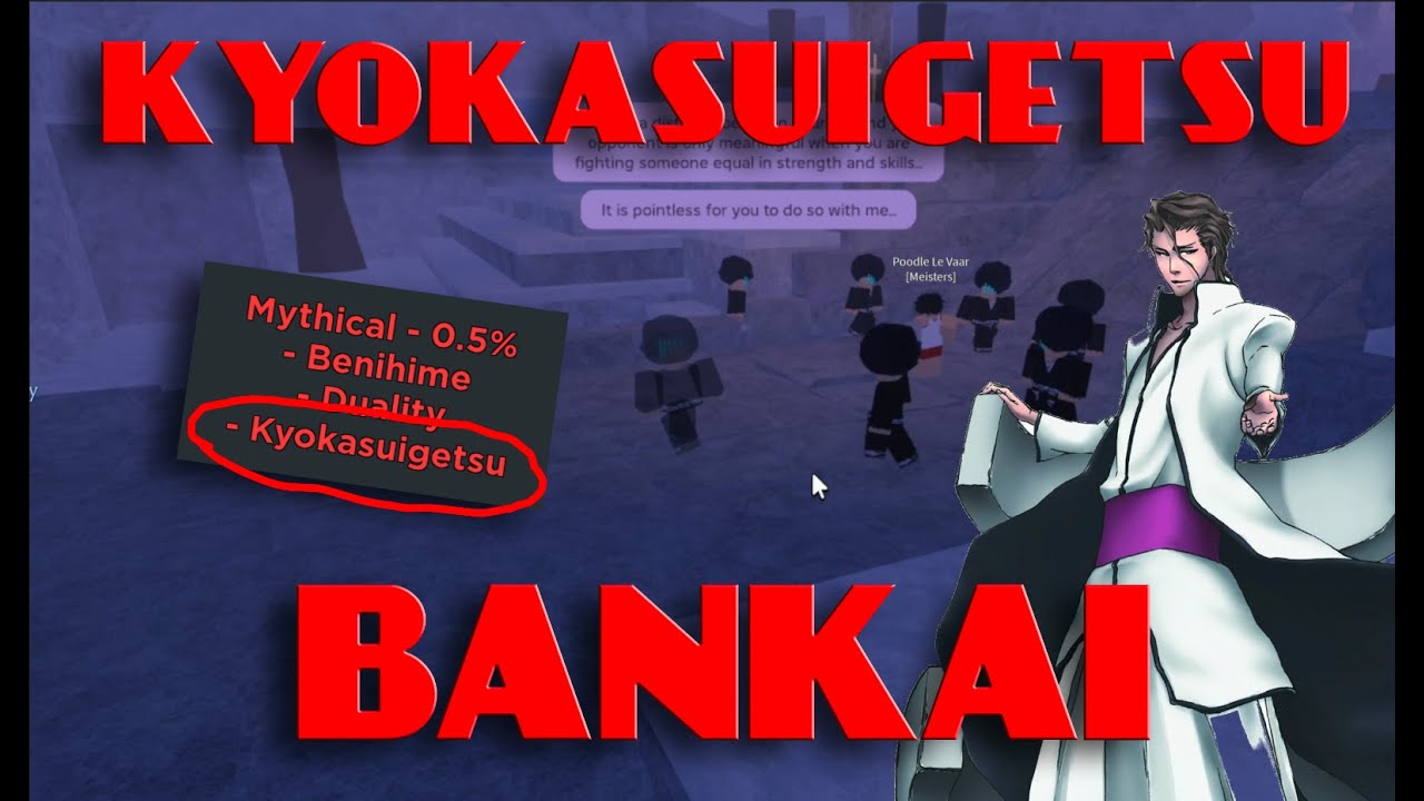 All KYOKASUIGETSU Shikai/Bankai Moves Explained and Showcased| Type Soul - YouTube