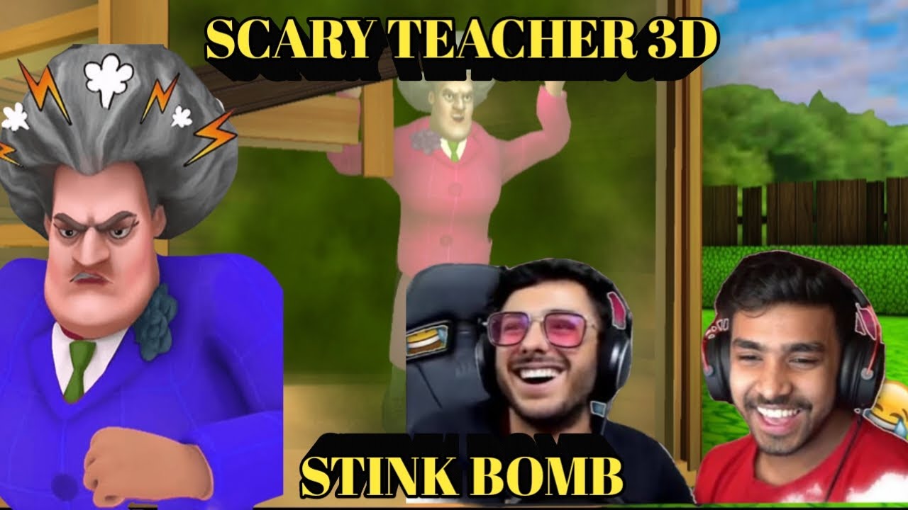 STINK BOMB PRANK WITH MISS T - SCARY TEACHER 3D FULL GAMEPLAY। scary ...