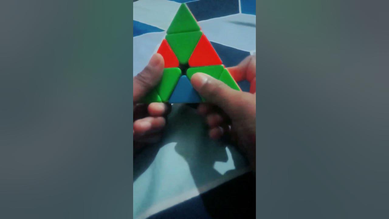 How to solve pyramix cube and how to make pyramix cube and solve #viral #shorts #ytstudio #video ...