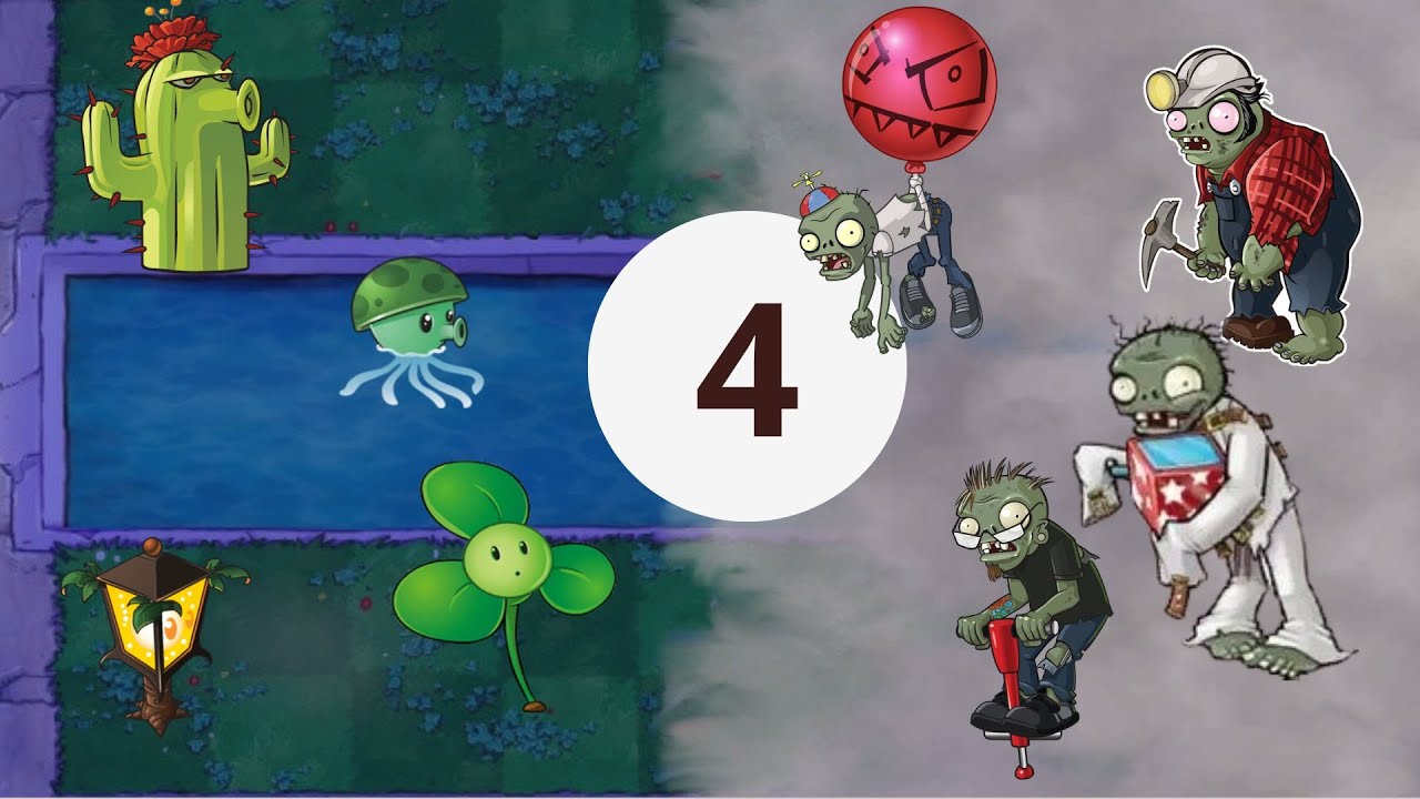 Begadang + Kabut = Ribet!! -Plants Vs Zombies (Pool night/Fog) - YouTube