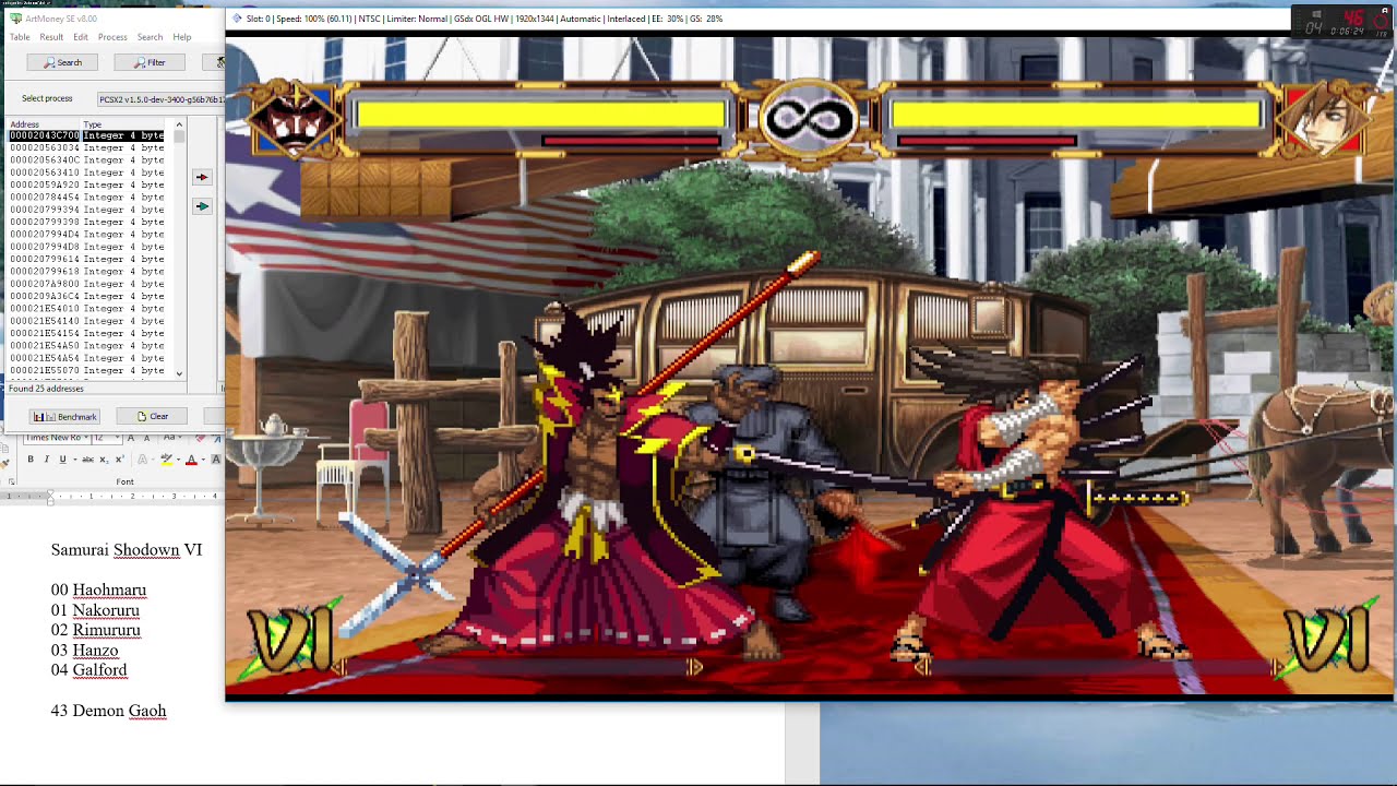 HHBCFG Part 40: How to hack and play as Demon Gaoh in Samurai Shodown ...
