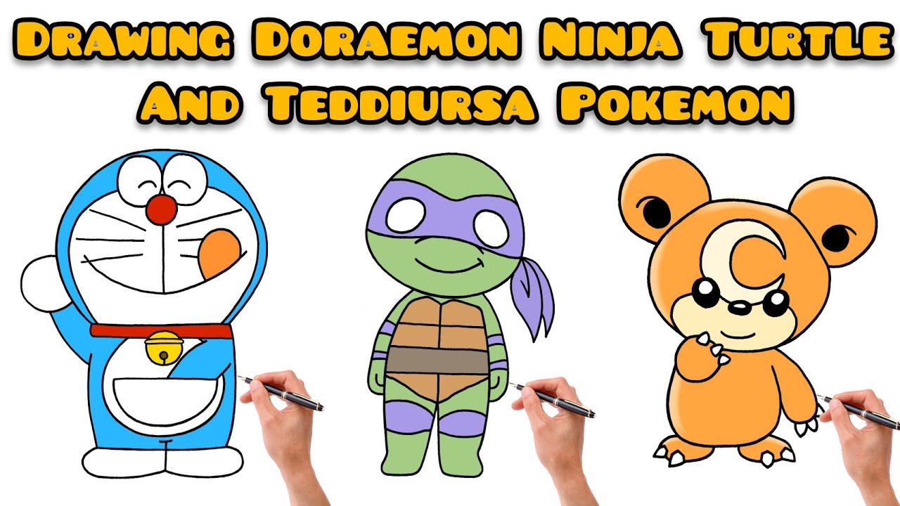 How To Make Doraemon How To Make Pokemon Teddiursa How To Make Ninja Turtle Youtube