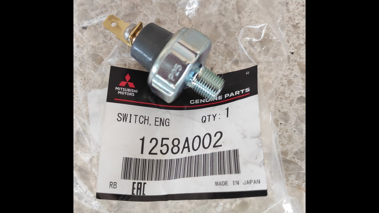 Como cambiar el sensor de presión de aceite en un Mitsubishi Lancer 02 ...