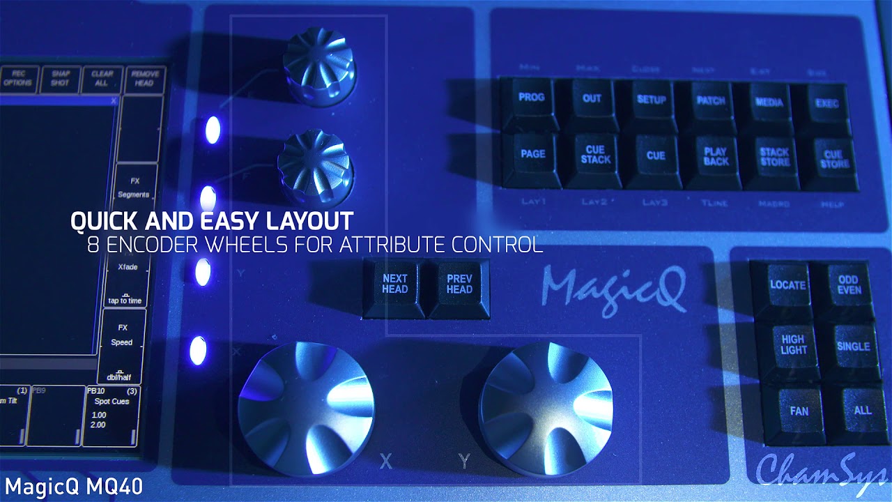 MagicQ MQ40N by ChamSys - YouTube