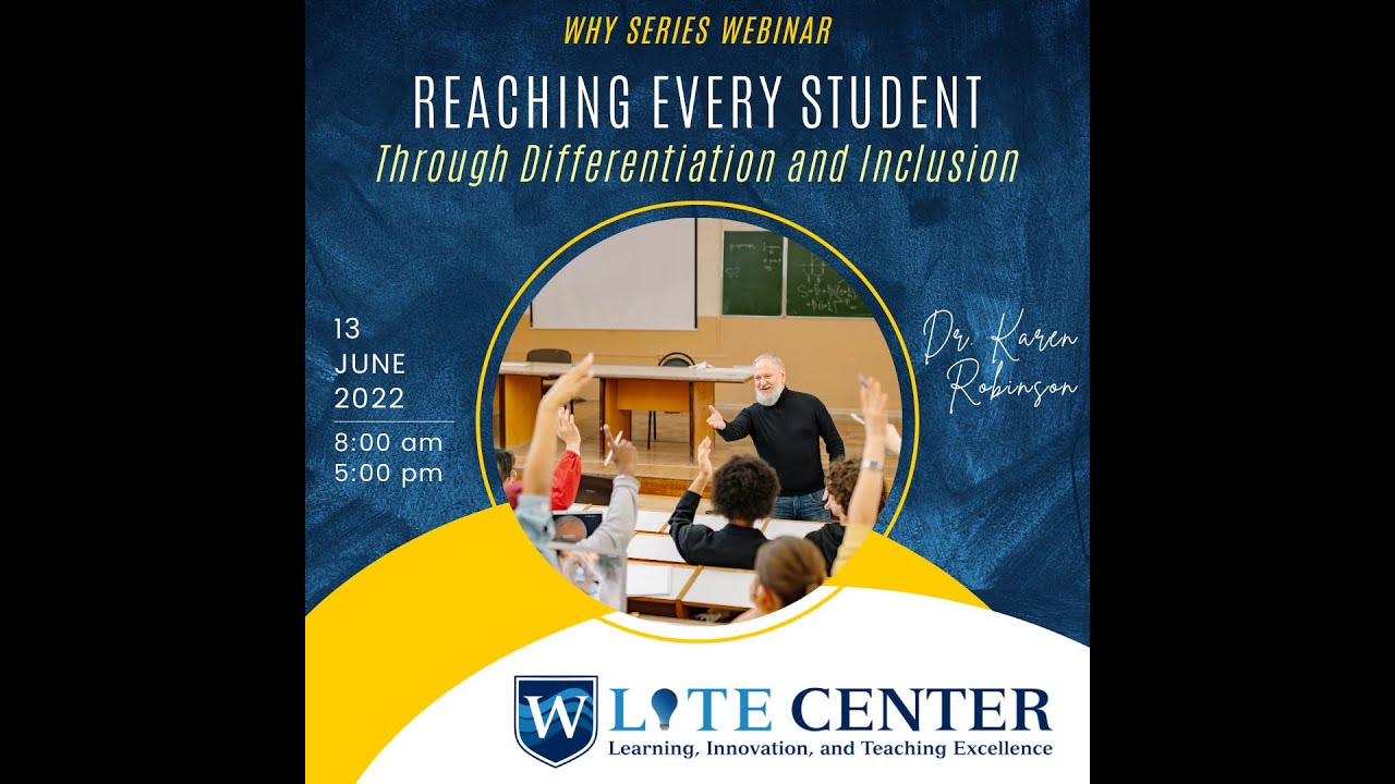 Why Series Webinar: Reaching Every Student Through Differentiation and ...