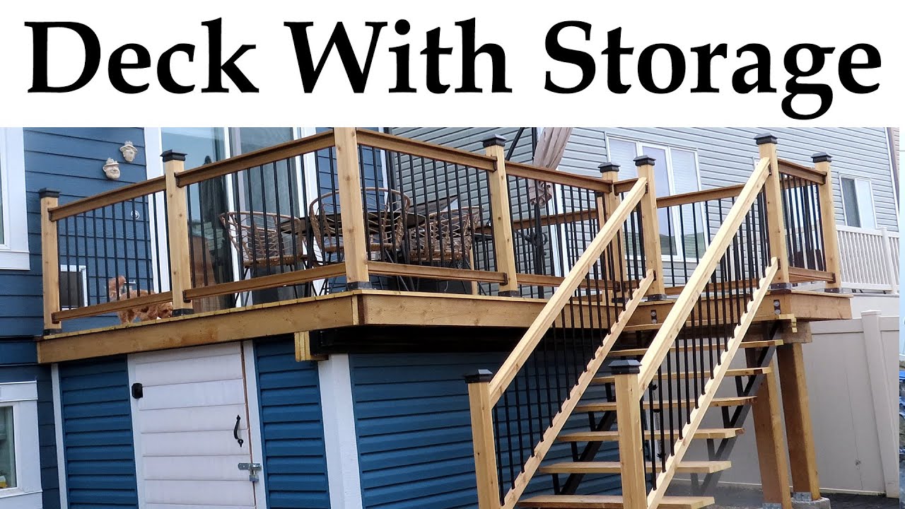 DIY Deck with Storage: Complete Build from Start to Finish - YouTube