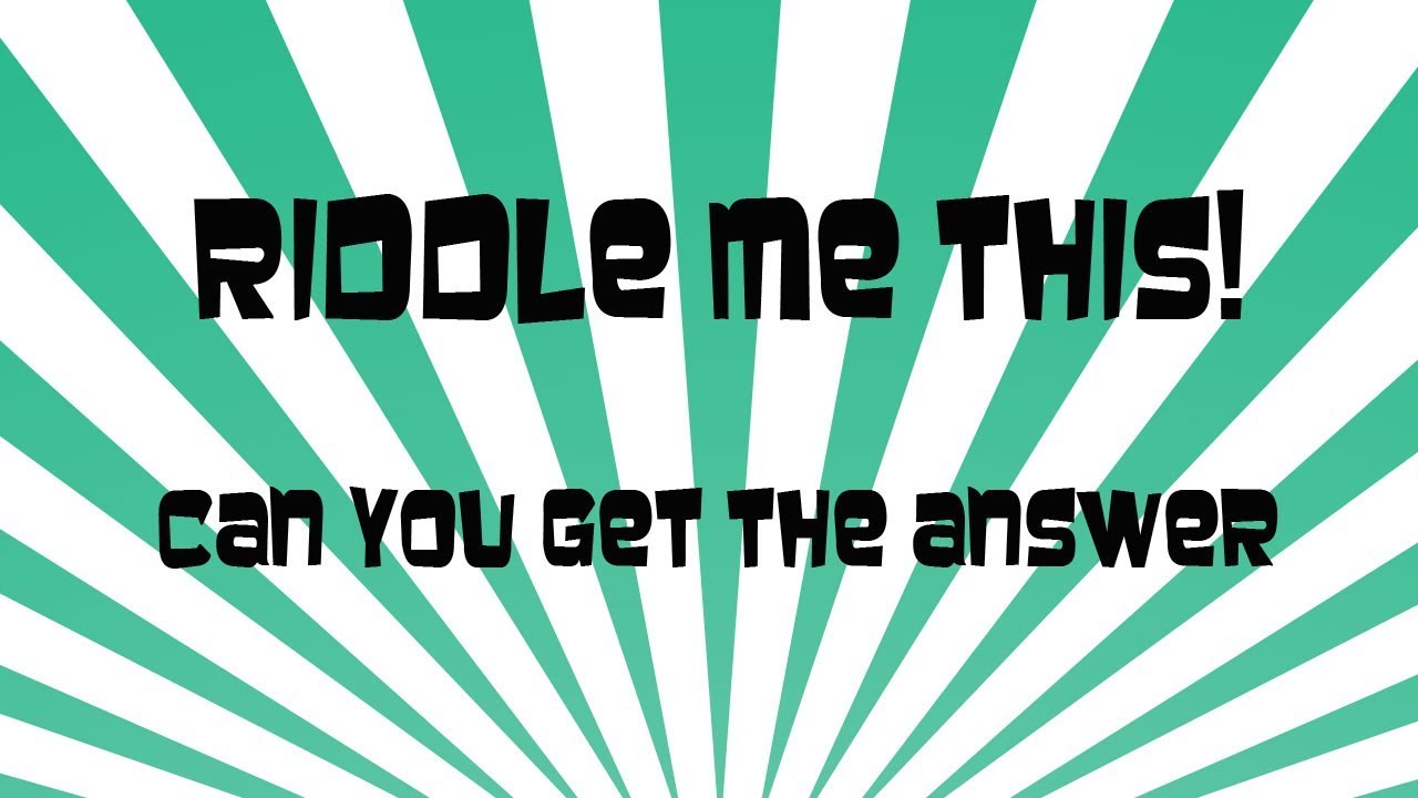 Riddles 5 Riddles With Answers YouTube riddles-5-riddles-with-answers-youtube