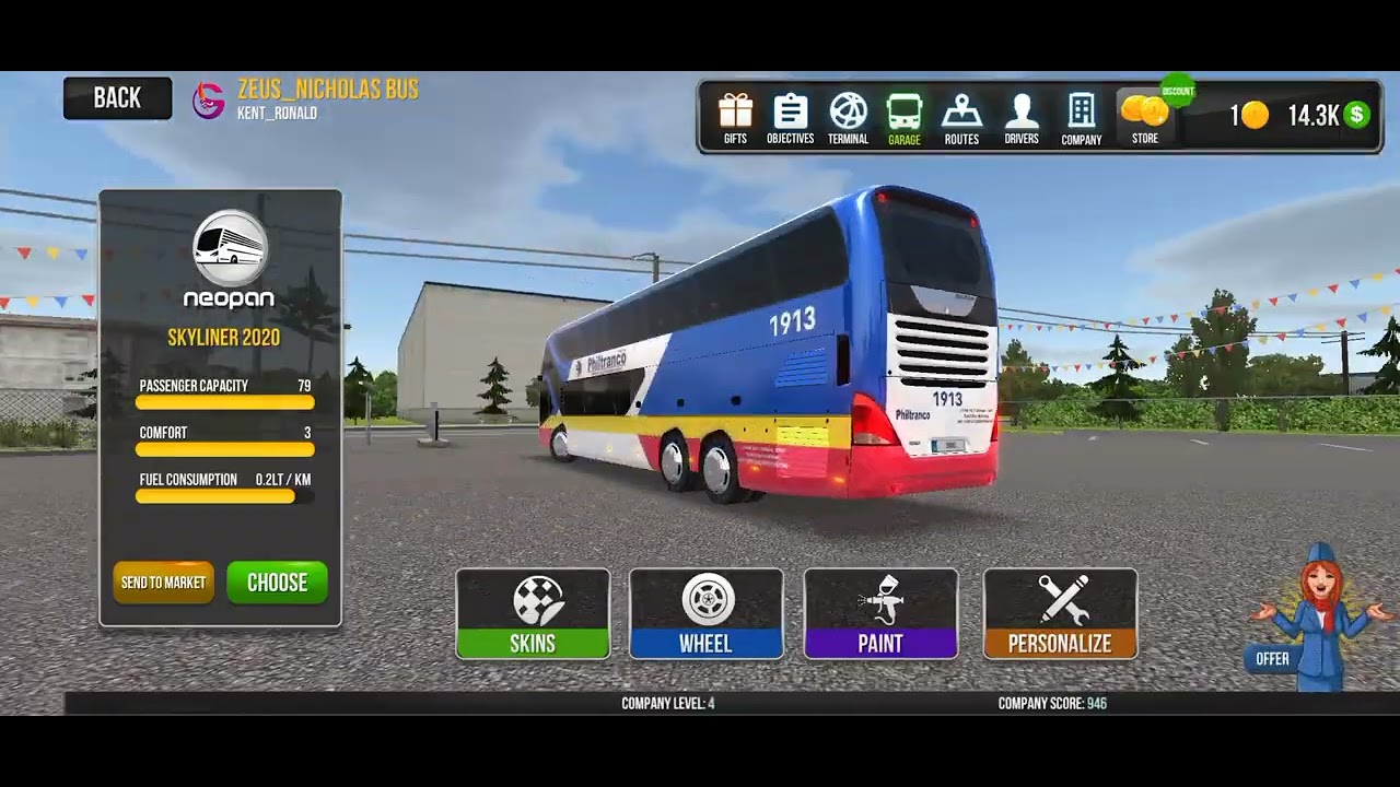 Bus simulator ultimate philtranco skin - YouTube
