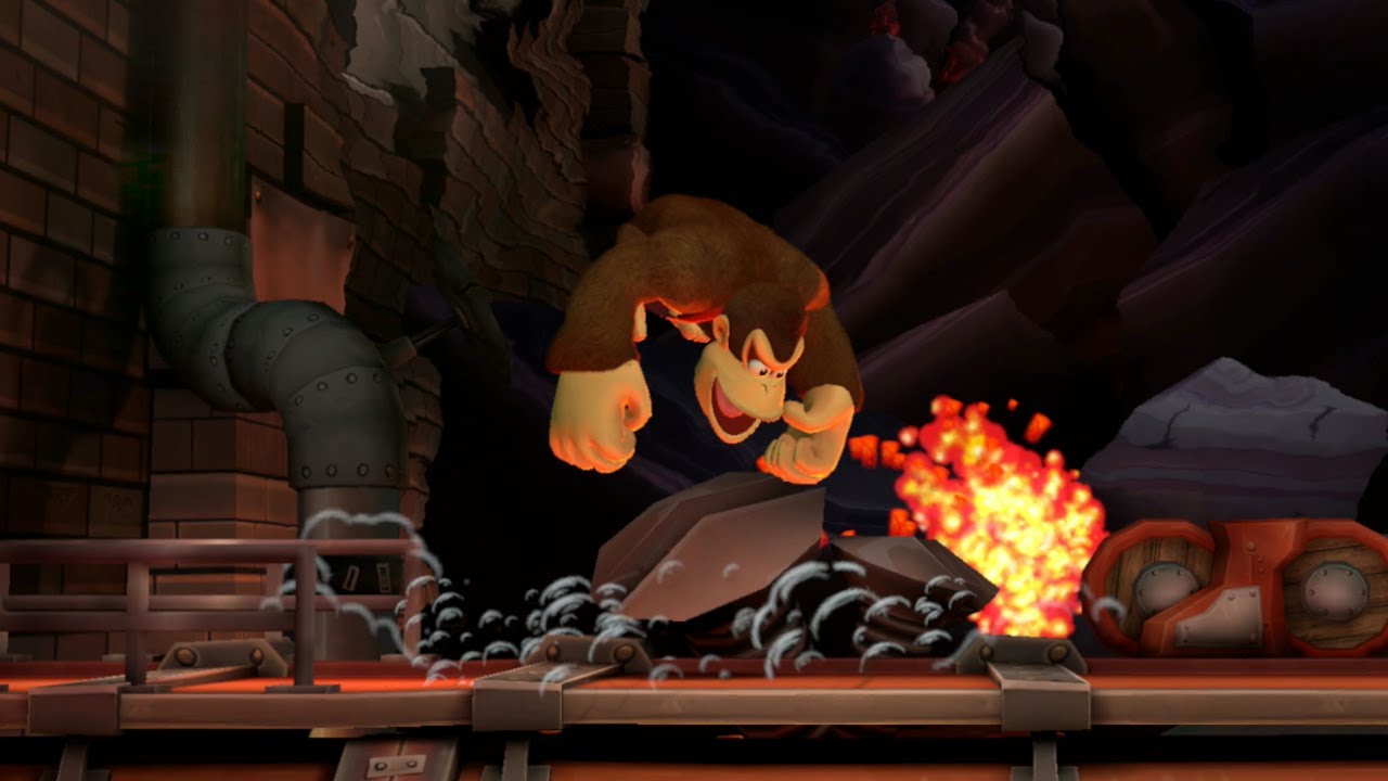 Donkey Kong Country Returns HD - The Furious Fire of the Volcano ...