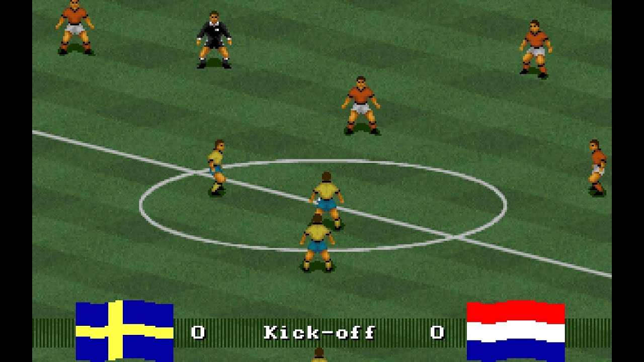 Fifa International Soccer (MS-DOS) - Sweden vs Netherlands ...