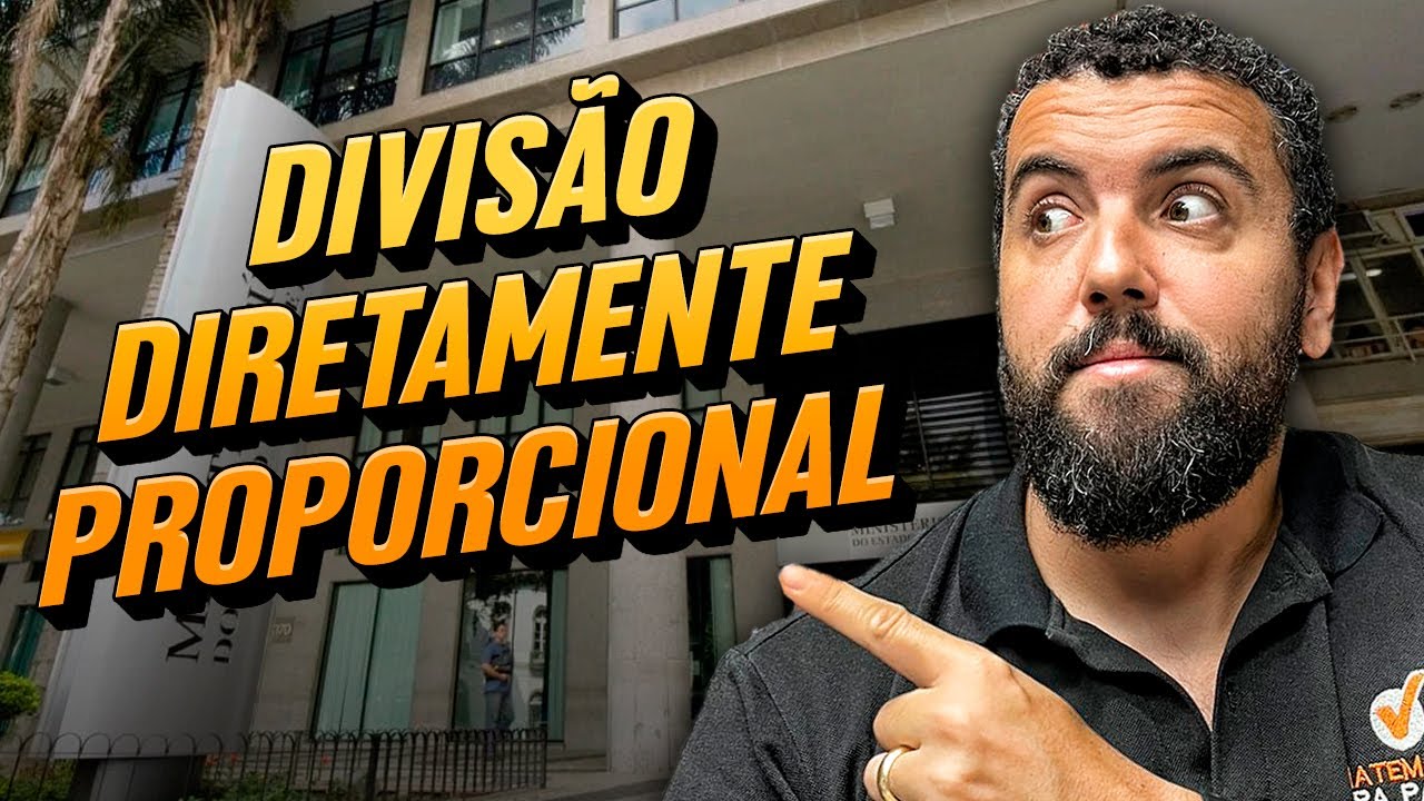 Raciocínio Lógico MPRJ: Divisão Diretamente Proporcional. - YouTube