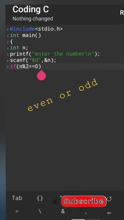 Check Even Or Odd In C Program Coding Computertech98 Cprograming Youtube 