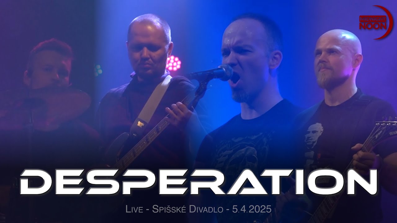 Midnight Noon – Desperation (Live @ Spišské Divadlo, 5. 4. 2025) - YouTube